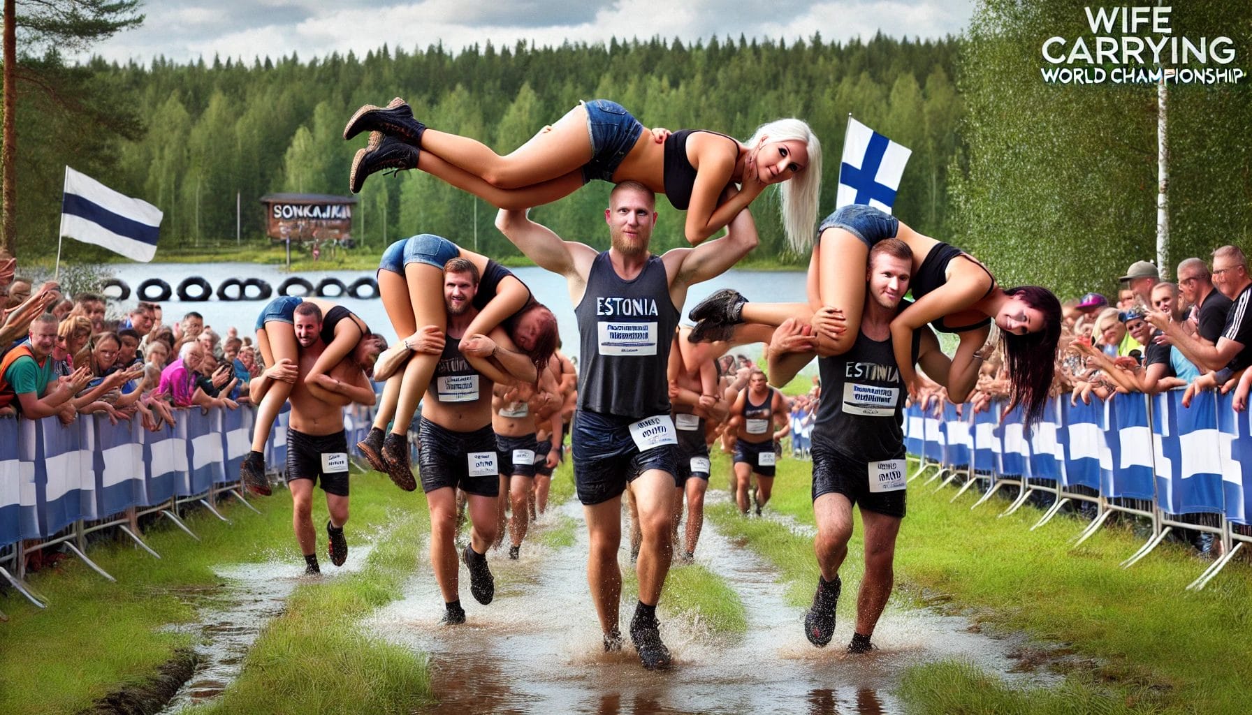 Experience the Quirky Charm of the Wife Carrying World Championship